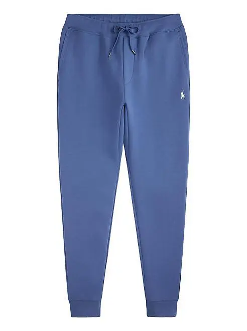 Polo Ralph Lauren Brand-embroidered Tapered-leg Cotton-blend Jogging Bottoms - Blue