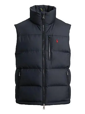 Polo Ralph Lauren Padded Shell Gilet With Brand Embroidery - Polo Black