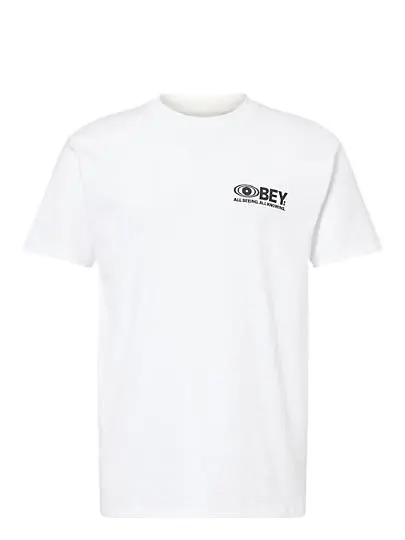 Obey All Seeing Short-sleeve Cotton T-shirt - White