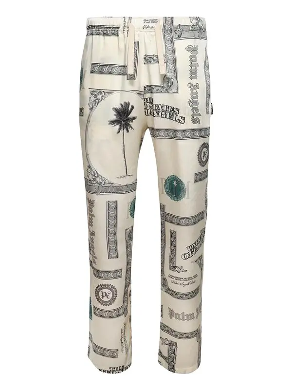 Palm Angels Dollar Cozy Pants - White