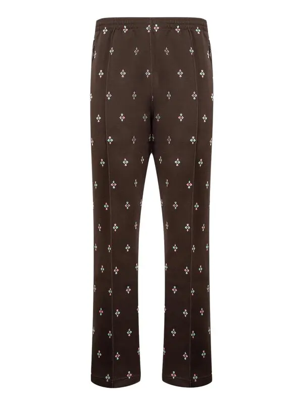 Needles Track Pant Poly Jacquard - Brown