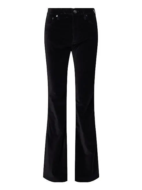 Rag & Bone Dahlia Full Flared Trousers - Blkvelvet