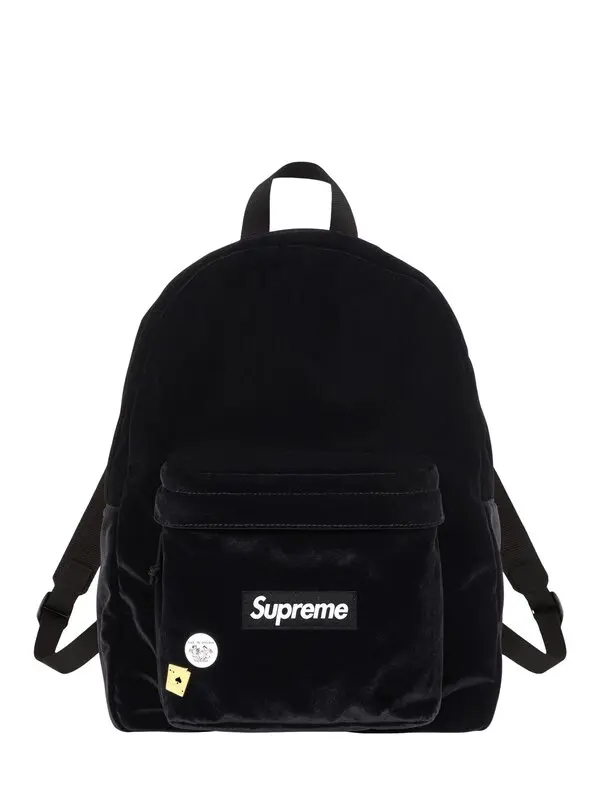 Supreme Velvet Backpack - Black