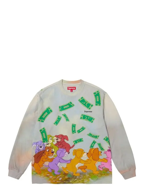 Supreme All Dogs Go To Heaven Long-sleeve Top - Grey