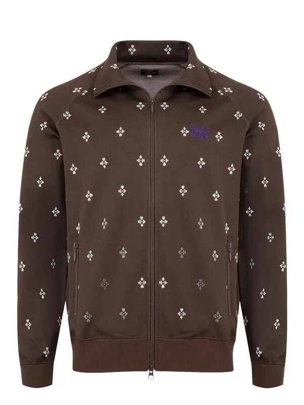 Needles Track Jacket Poly Jacquard - Brown