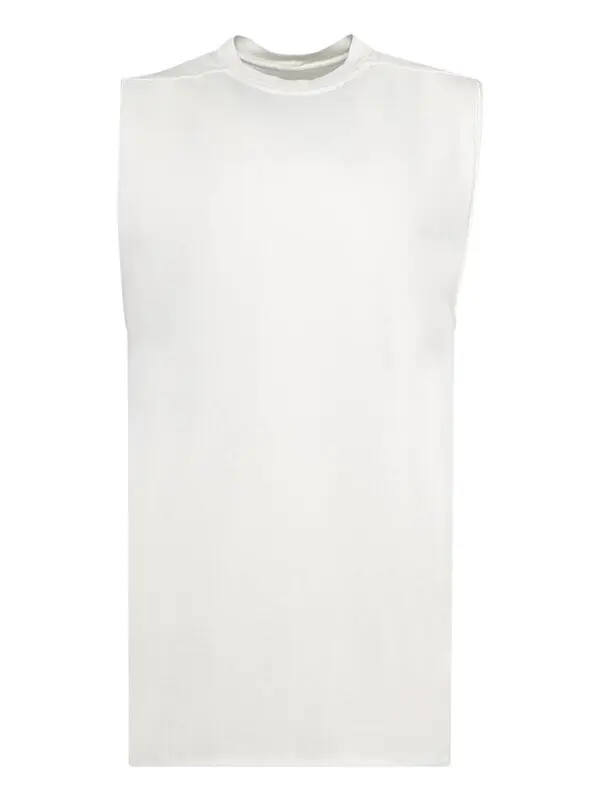 Rick Owens Jumbo Knit Sleeveless Tee - White