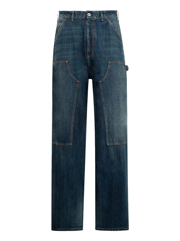 MAISON MARGIELA Straight Leg Denim Pants - Blue