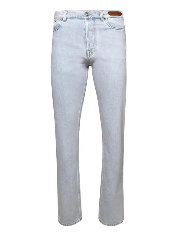 LANVIN Denim Regular Trousers - Blue