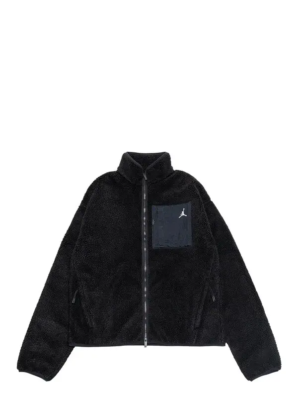 JORDAN Flight Mountainside Faux Fur Jacket - Black