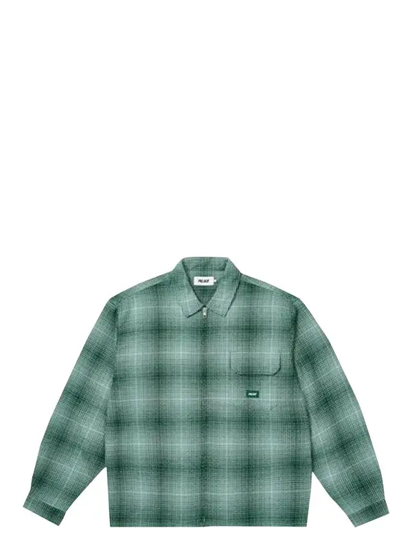 PALACE Ghost Zip Shirt - Green