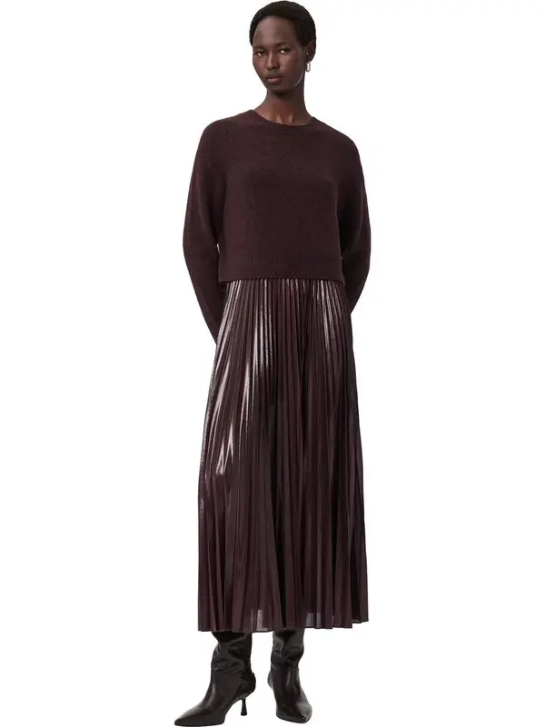 ALLSAINTS Spark 2-in-1 Dress - Red