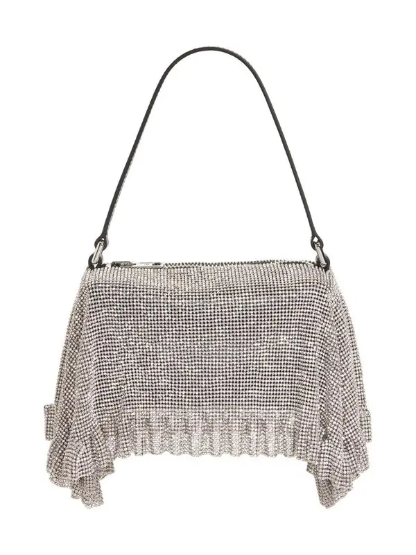 Alexander Wang Divina Crystal Mesh Pochette - Silver