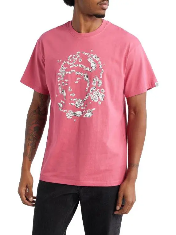 BILLIONAIRE BOYS CLUB Gems Cotton Graphic T-shirt - Carmine