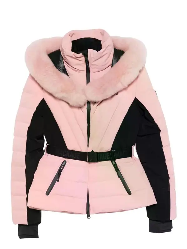 Mackage Fur Trim Ski Jacket - Pink