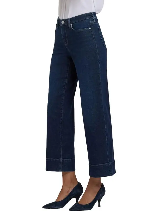 NYDJ Teresa Ankle Wide Leg Jeans - Midnight Breeze