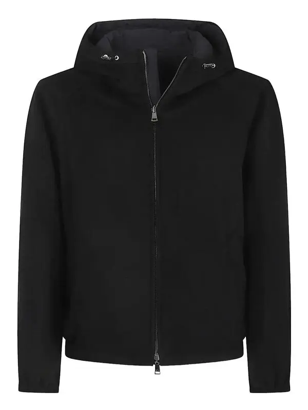 Paul & Shark Hooded Reversible Jacket - Black