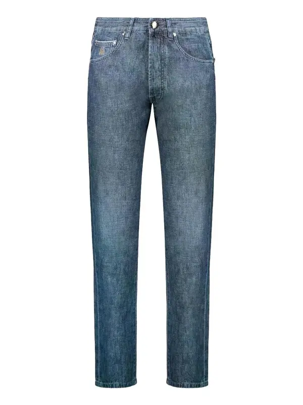 MOORER Five-pocket Jeans - Blue