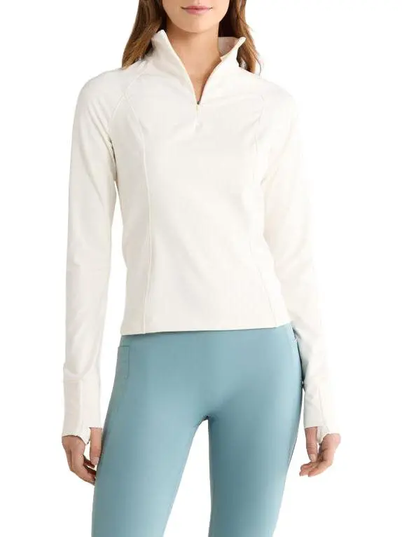 Beyond Yoga Allure Half Zip Top - Glacier