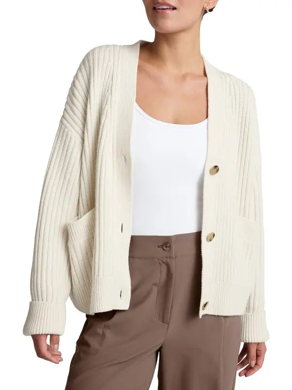 Beyond Yoga Soft Rib Cardigan - Ivory