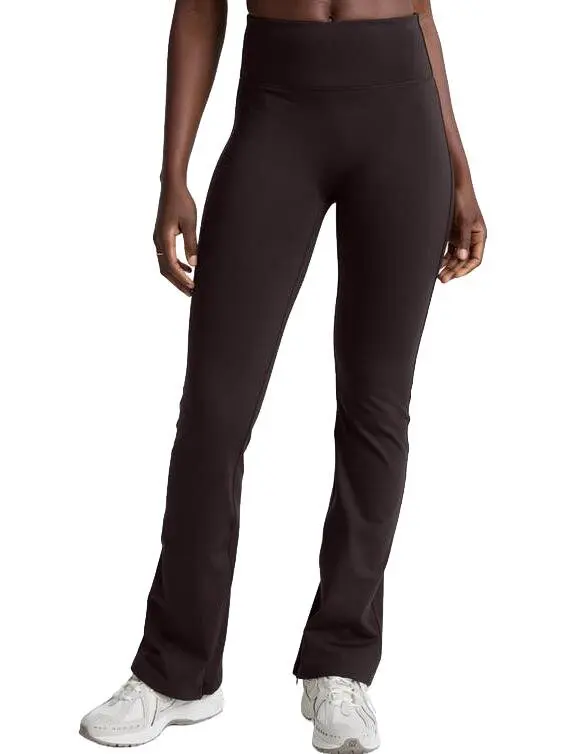 Beyond Yoga Pacer Fleece Bootcut Pants - Dark Chocolate