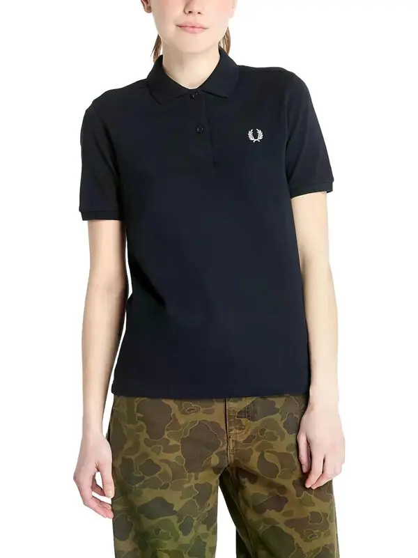 Fred Perry Logo-embroidered Polo Top - Blue