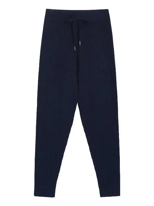 Naked Cashmere Heidi Ribbed Jogger Pant - Oxford Navy