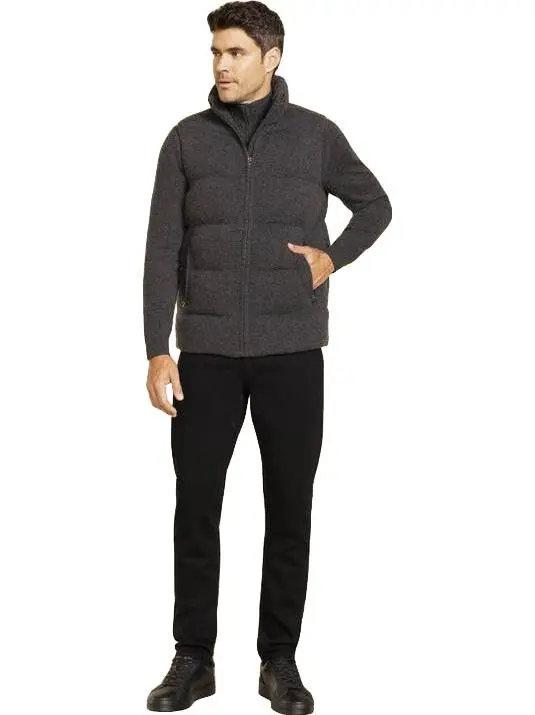 Naked Cashmere Cody Cashmere Puffer Vest - Charcoal