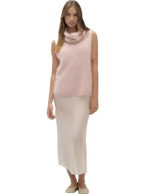 Naked Cashmere Chiara Sleeveless Turtleneck Sweater - Peony
