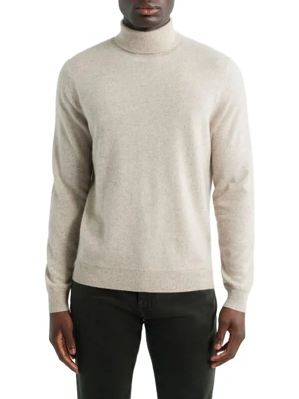 Scott Barber Cashmere Turtleneck - Sand