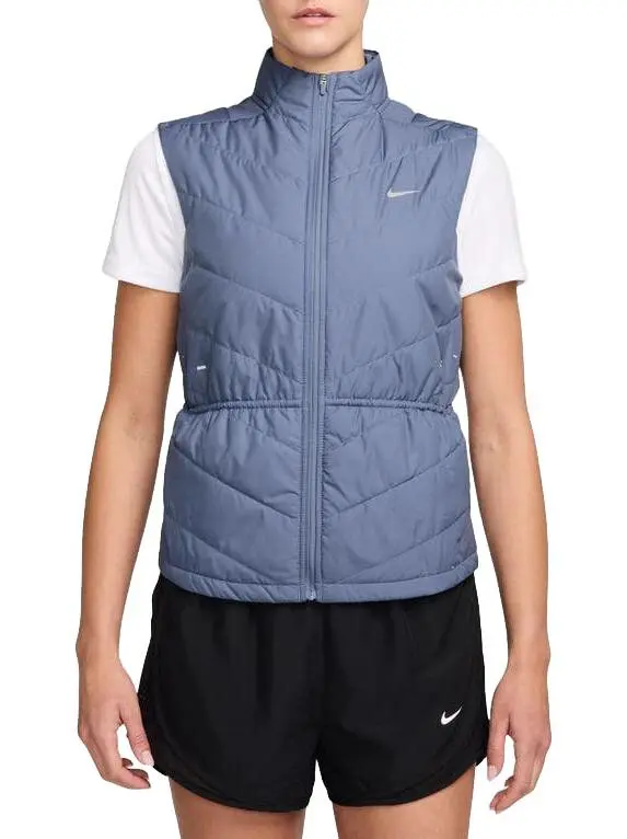 Nike Swift Therma-fit Running Vest - Indigo/reflective Silver