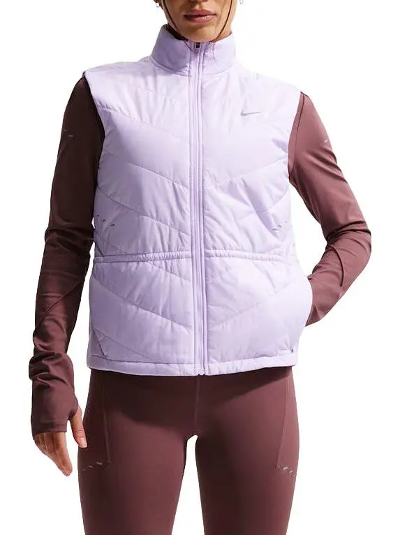 Nike Swift Therma-fit Running Vest - Violet Mist/reflective Silver