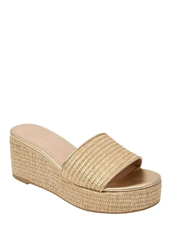 Jack Rogers Bay Platform Wedge Sandal - Gold