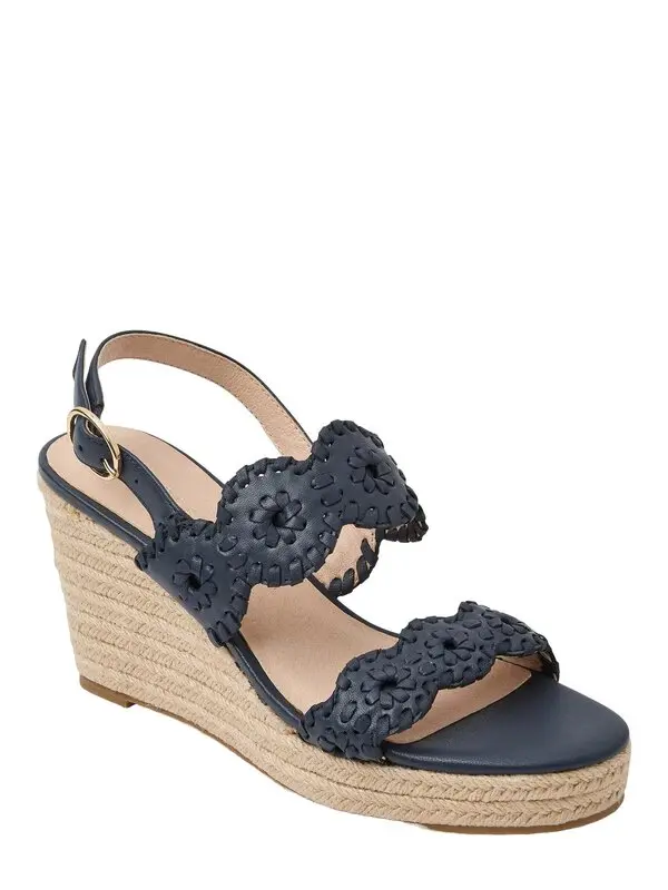 Jack Rogers Laurin Platform Wedge Sandal - Midnite