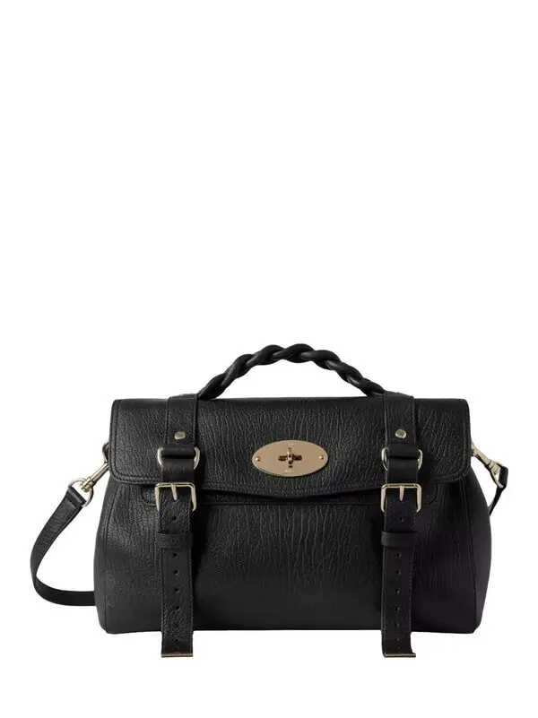 Mulberry Alexa Braided-handle Satchel - Black