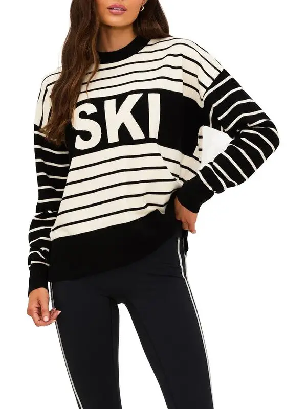 Beach Riot Callie Stripe Sweater - Summit Stripe
