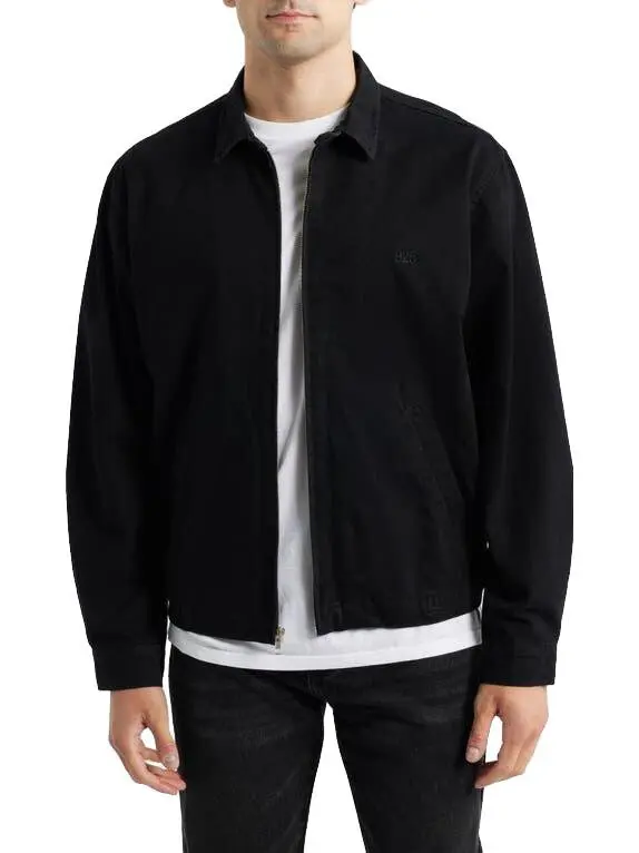 925 ORIGINALS Cotton Twill Harrington Jacket - Washed Black