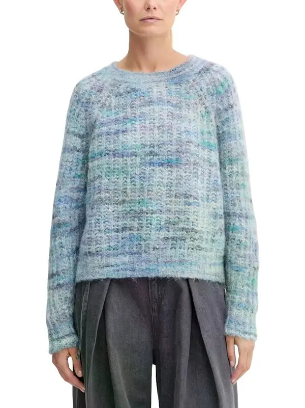BOSS Textured Knit Sweater - Blue