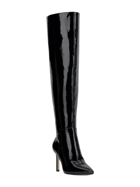 Jessica Simpson Pointed Toe Over-the-knee Boots - Black Patent
