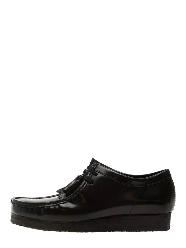 Clarks Wallabee Derby Shoes - Black