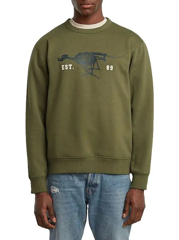 G-star Raw Graphic Crewneck Sweatshirt - Shadow Olive