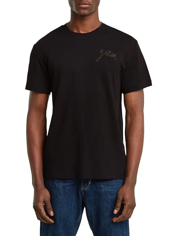 G-star Raw Script Organic Cotton Graphic T-shirt - Dark Black