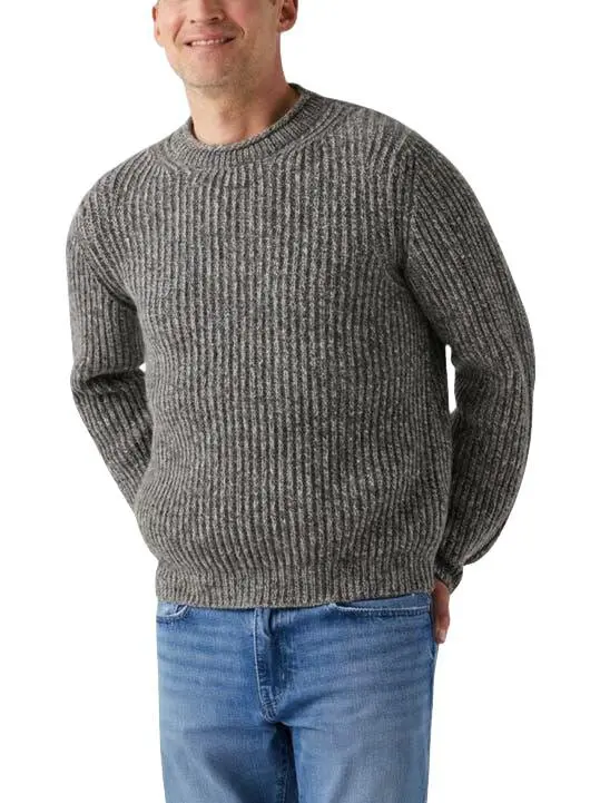 Robert Talbott Spencer Cashmere Blend Rollneck Sweater - Grey Melange