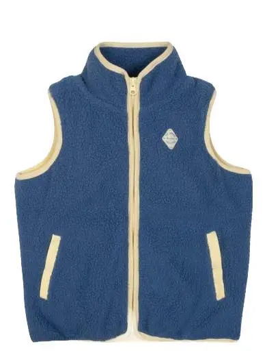 THE SUNDAY COLLECTIVE Polar Fleece Vest - Blue Note