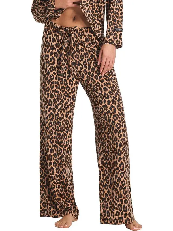 SAVAGE X FENTY Softcore Modal-blend Sleep Pants - Toffee Tan On The Prowl Print