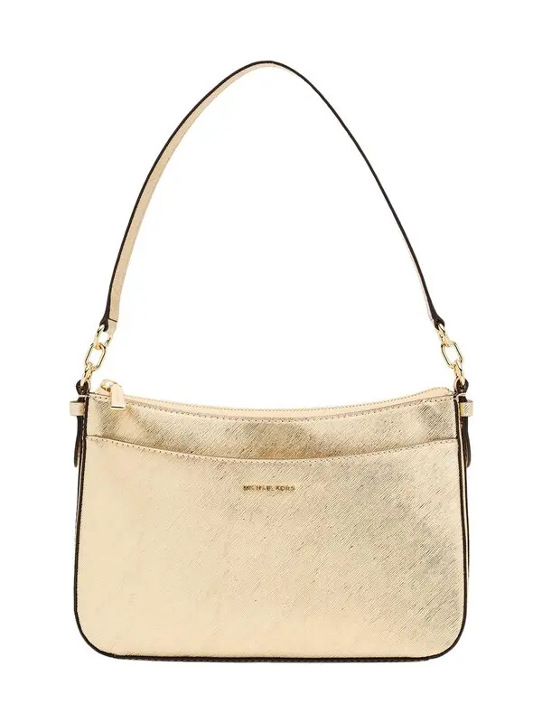 Michael Kors Metallic Faux Leather Shoulder Bag - Gold