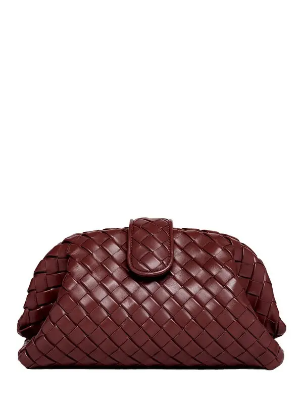Bottega Veneta Lauren 1980 Teen Bag With Chain - Madder Brown