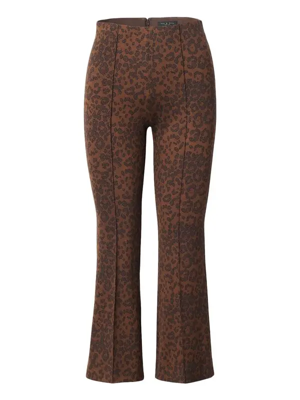 Rag & Bone Irina Kick-flare Ponte Pants - Leopard