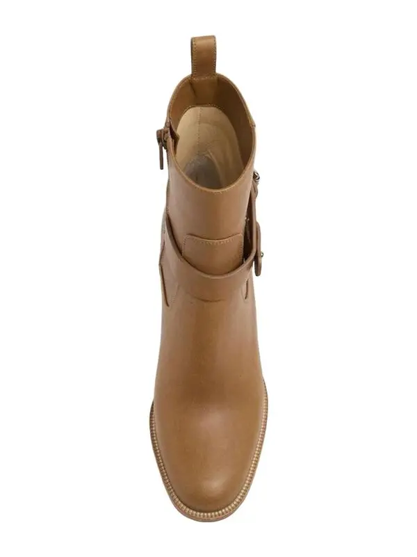 CHRISTIAN LOUBOUTIN 70mm Dianouchette Leather Ankle Boots - Terra
