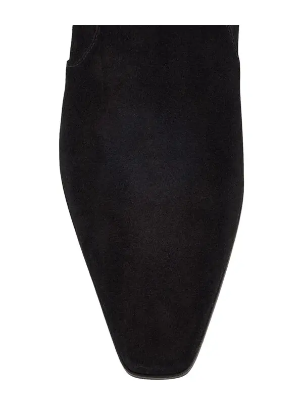 STUART WEITZMAN Stassi Suede Booties - Black