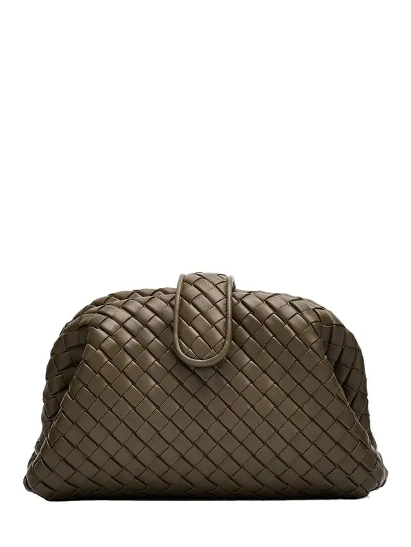 Bottega Veneta Lauren 1980 Mini Clutch With Chain Strap - Green